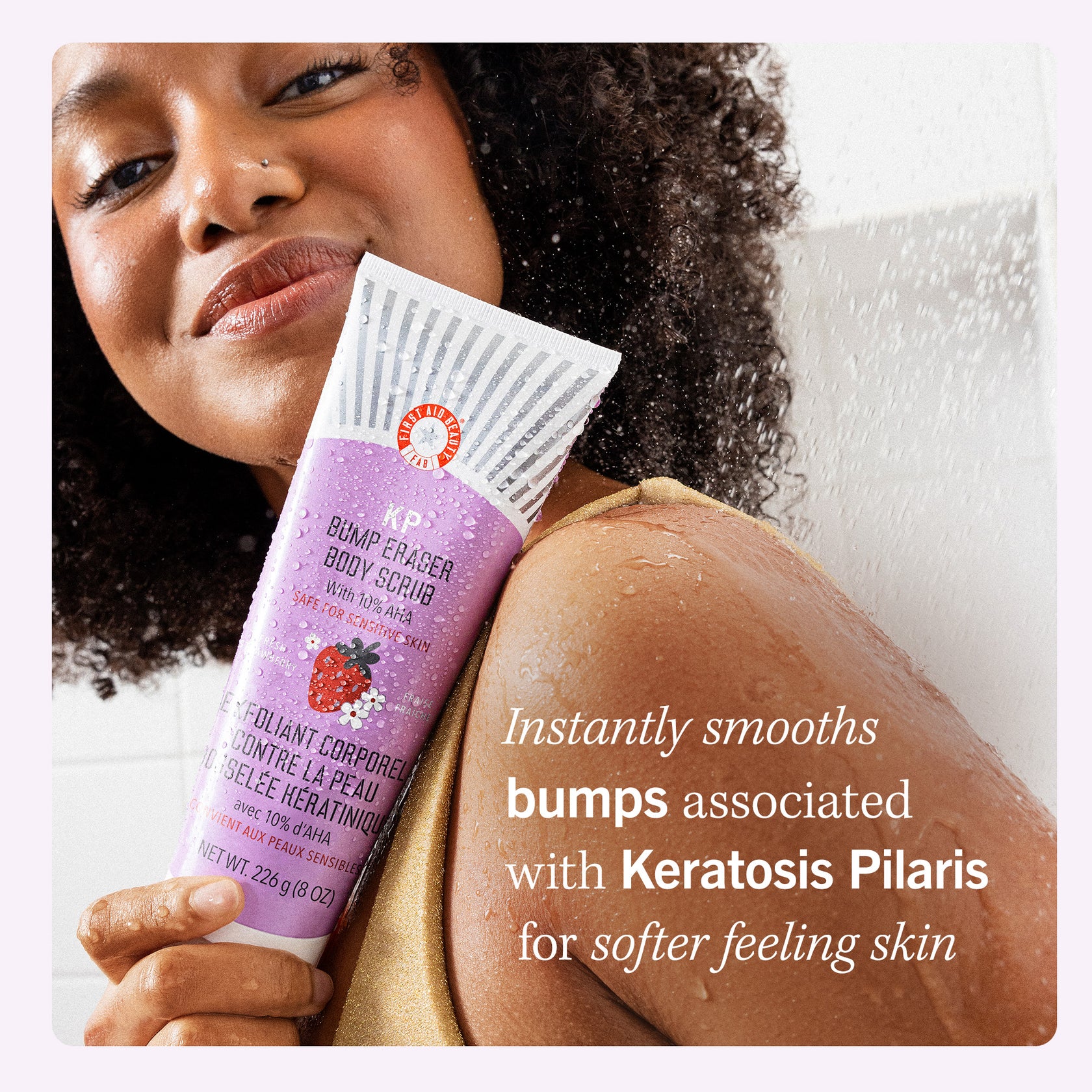 KP Bump Eraser Body Scrub 10% AHA Fresh Strawberry – First Aid Beauty