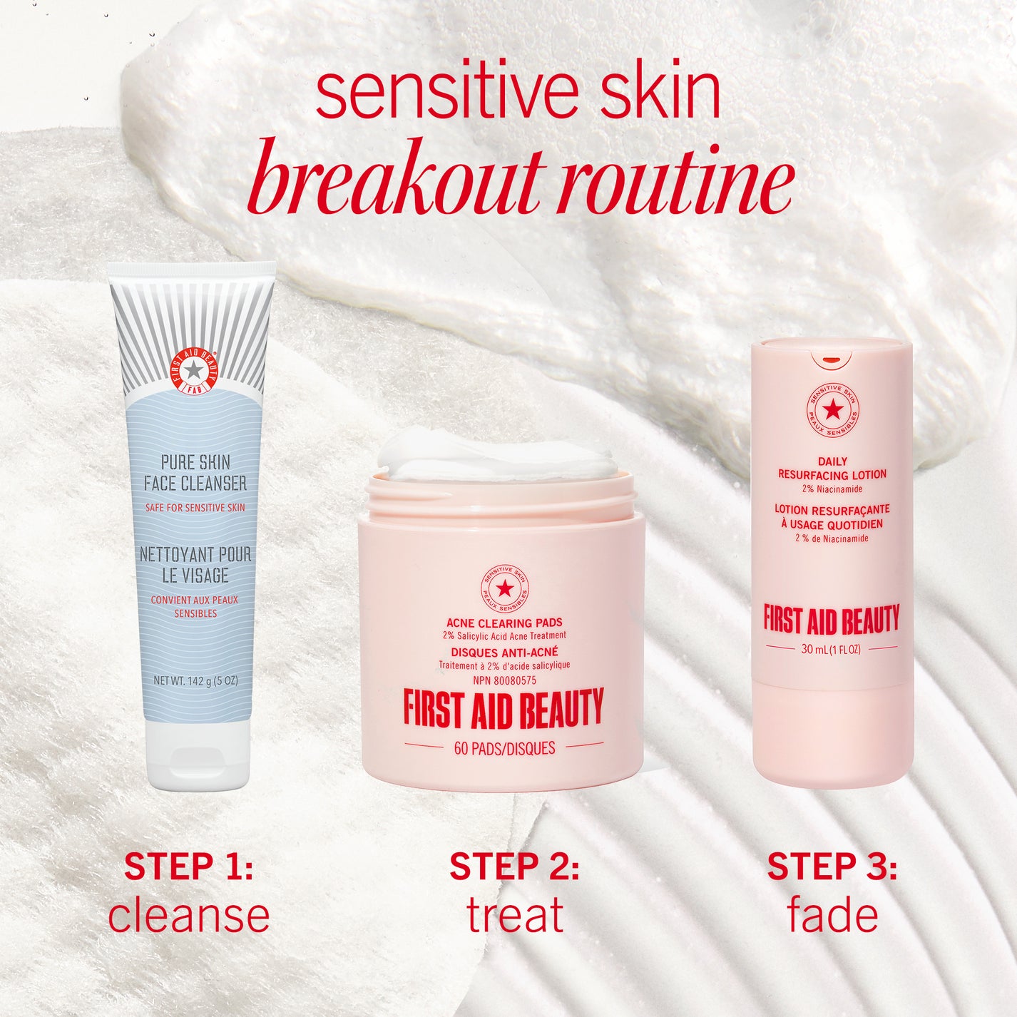 Acne Clearing Pads 2% Salicylic Acid | Prevent+Treat | First Aid Beauty