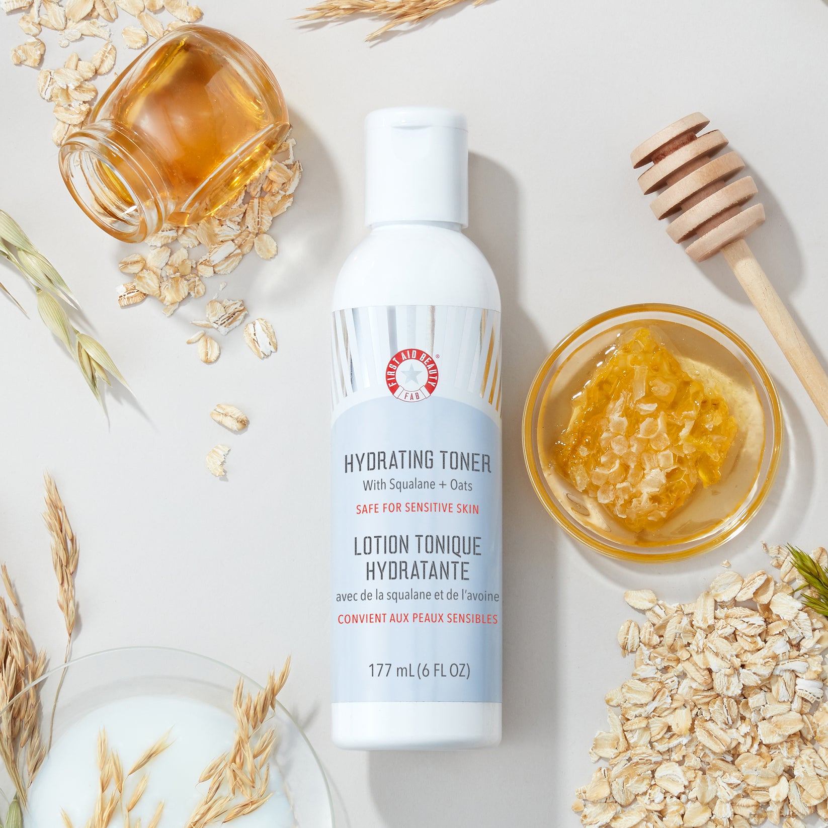Hydrating Toner with Squalane + Oats – First Aid Beauty